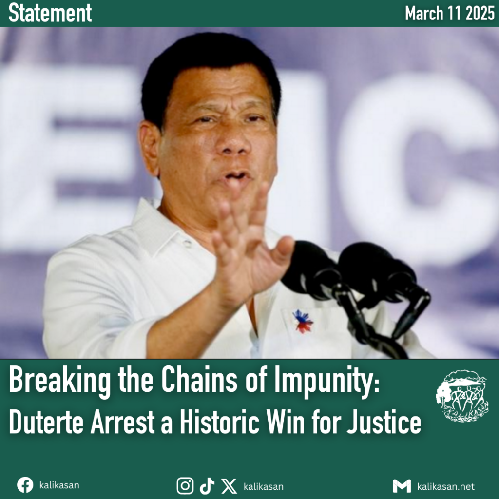 Breaking the Chains of Impunity: Duterte Arrest a Historic Win for ...